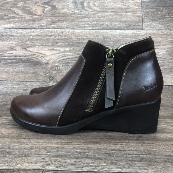 Jambu | Shoes | Jambu Cube Hyper Womens Brown Leather Waterpoof Wedge ...